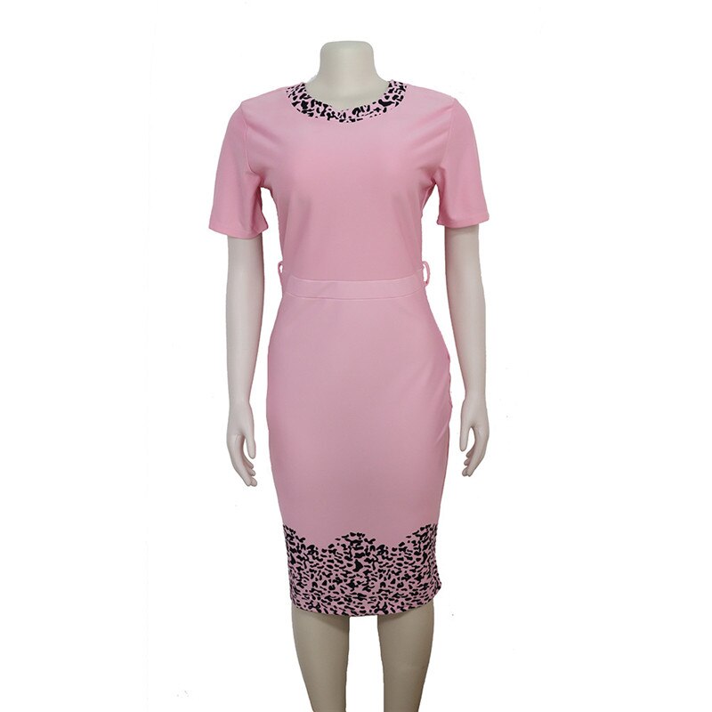 Autumn daily clothes leopard print pink large size... – Grandado