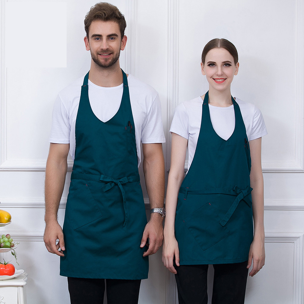 Adjustable V Neck Apron Food Service Coffee Shop B... – Vicedeal