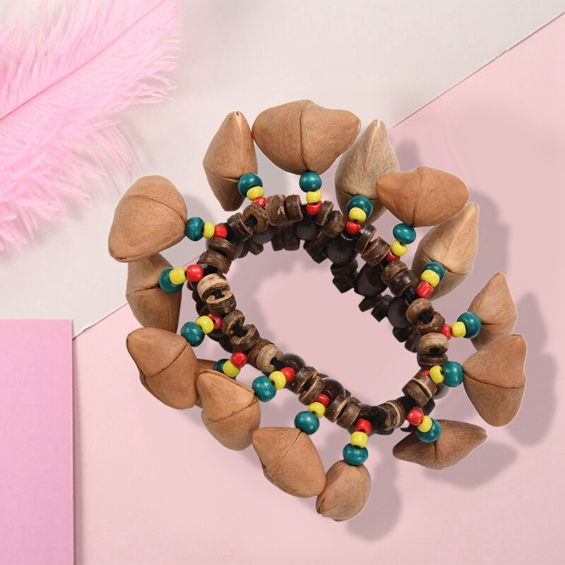 Handmade Nuts Shell Bracelet Handbell for Djembe A... – Grandado