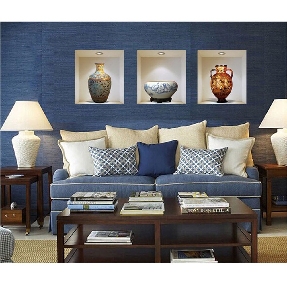 3 Pcs/Set 3D Wall Sticker Home Decoration Removabl... – Grandado