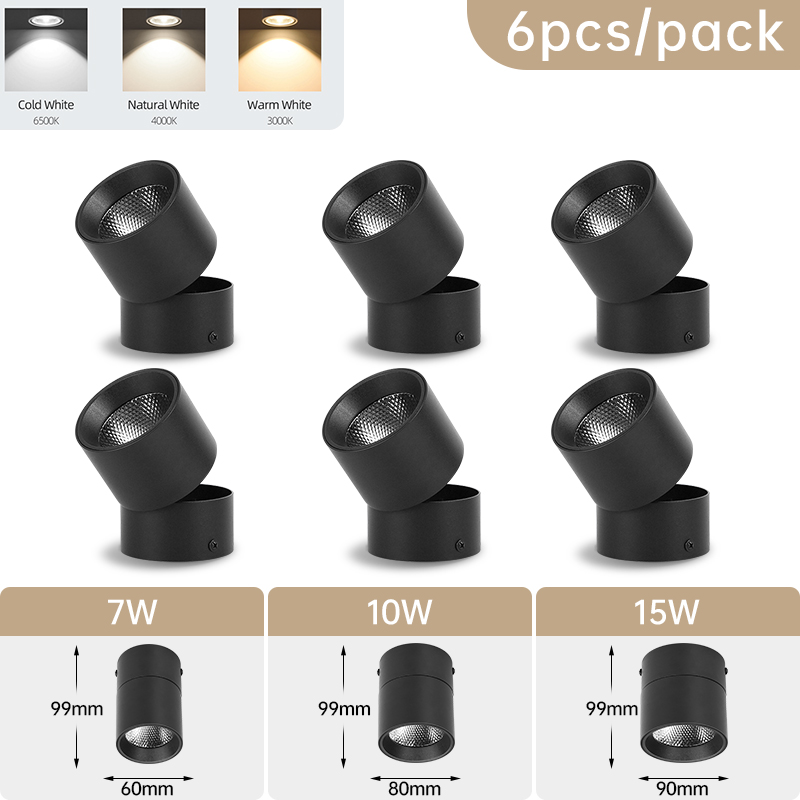Led Downlight Foldable Tri color Spot Light 7/10/1... – Vicedeal