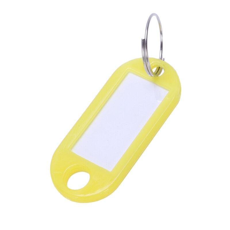 Yellow portable plastic key fob key tag ID labels ... – Vicedeal
