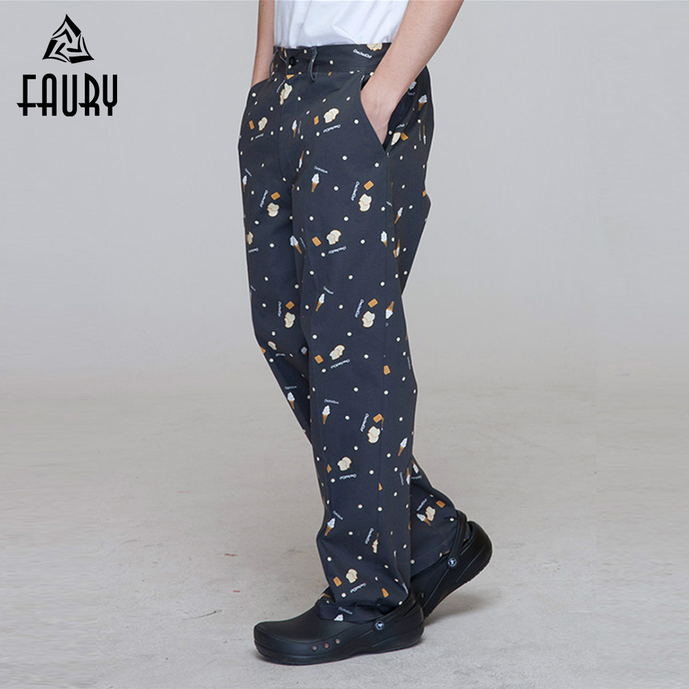 Chef Cook Uniform Men Women Elastic Waist Pants Fo... – Vicedeal