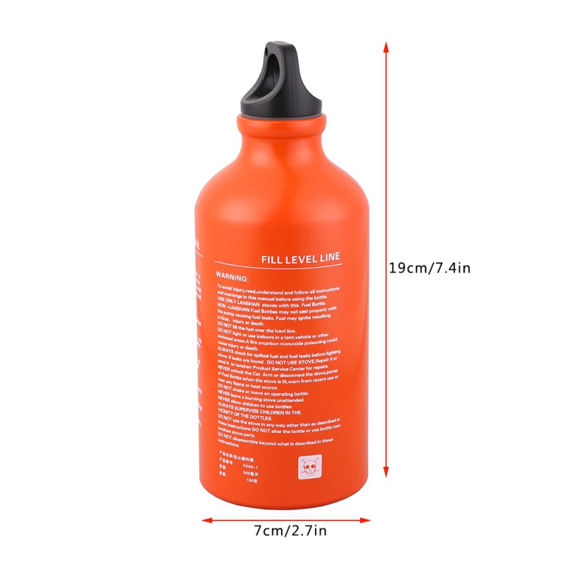 500ML Aluminium Outdoor Camping Gas Brandstof Olie... – Vicedeal