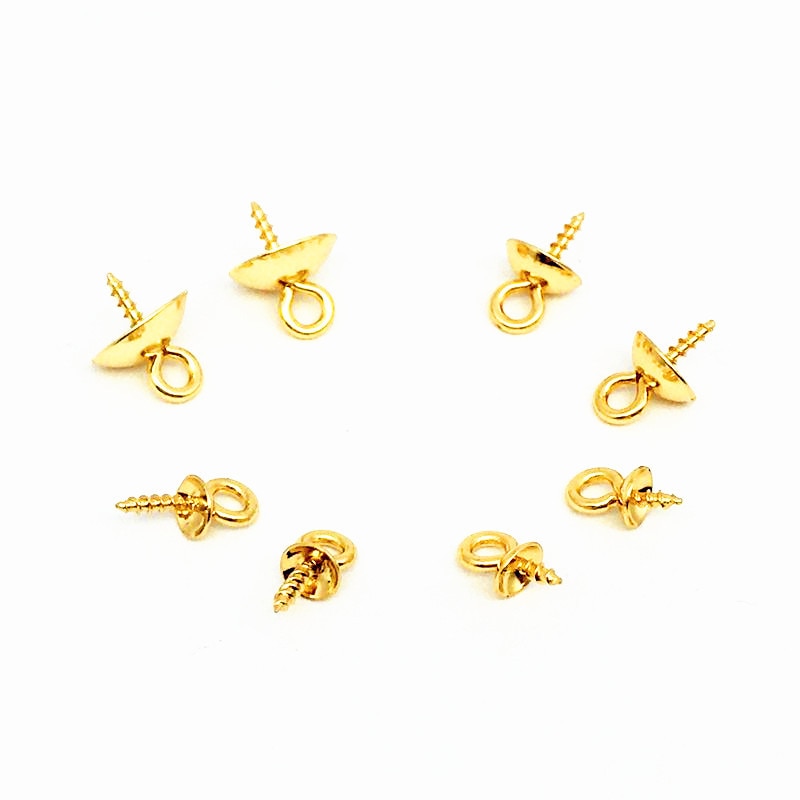 50pcs/lot 316LStainless Steel Screw Eye Pin Pearl ... – Grandado