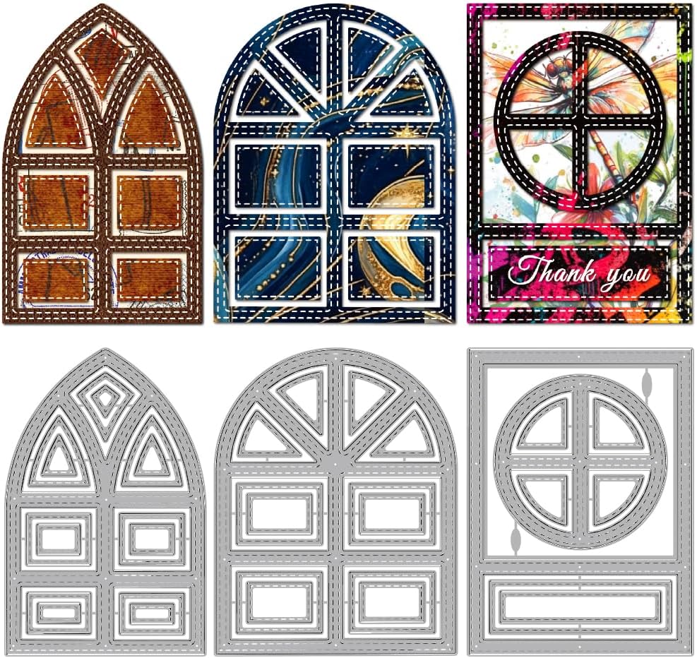 Window Frame Metal Die Cuts for Card Making Geomet... – Vicedeal
