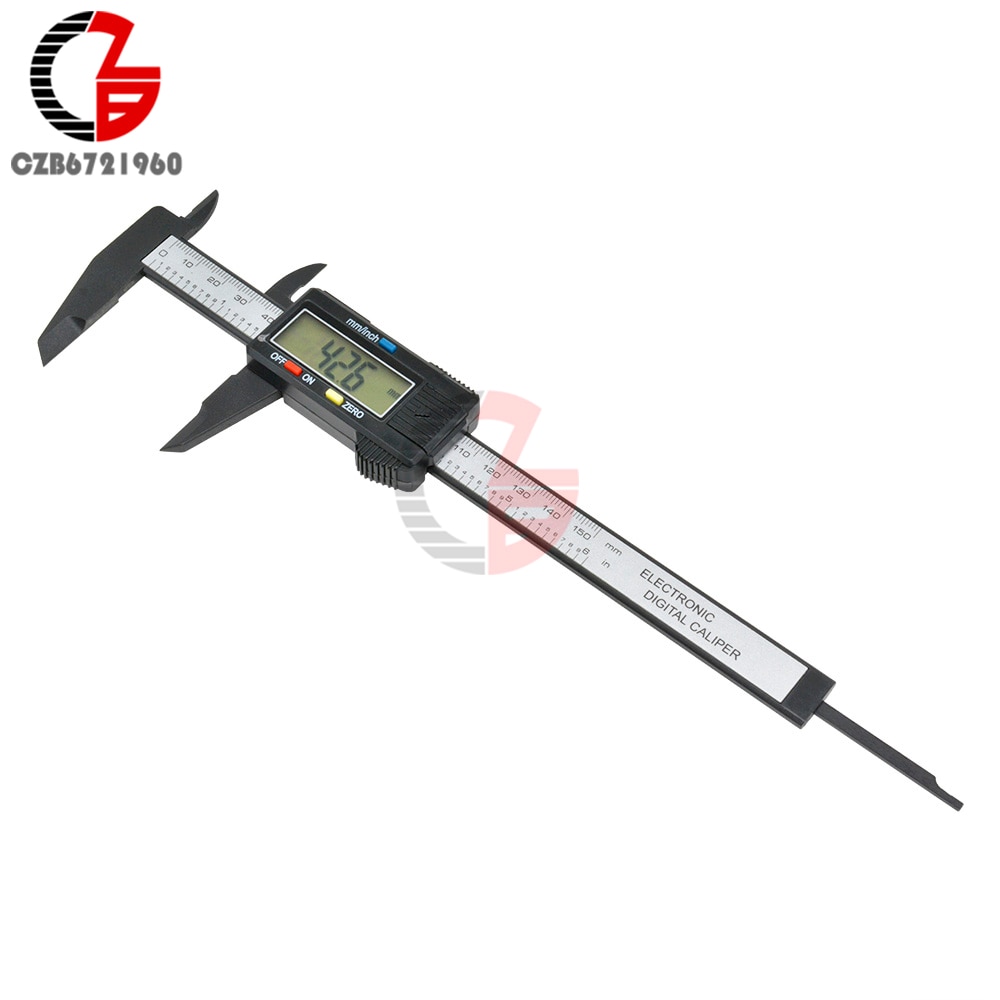 150mm 6 inch LCD Digital Electronic Carbon Fiber V... – Vicedeal