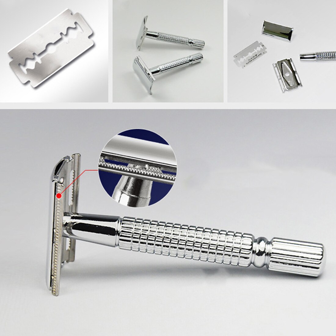 Short Handle Classic Safety Razor Double Edge Mens... – Grandado