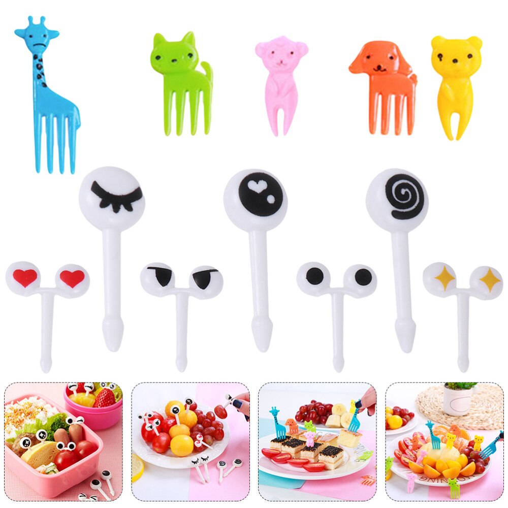 40 Uds dibujo fruta Forks comida selecciones para ... – Grandado