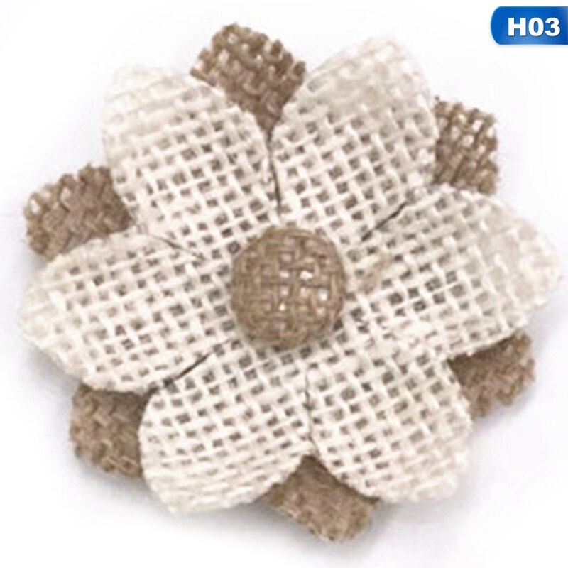 Handmade Jute Hessian Burlap Rose Artificial Flowe... – Grandado