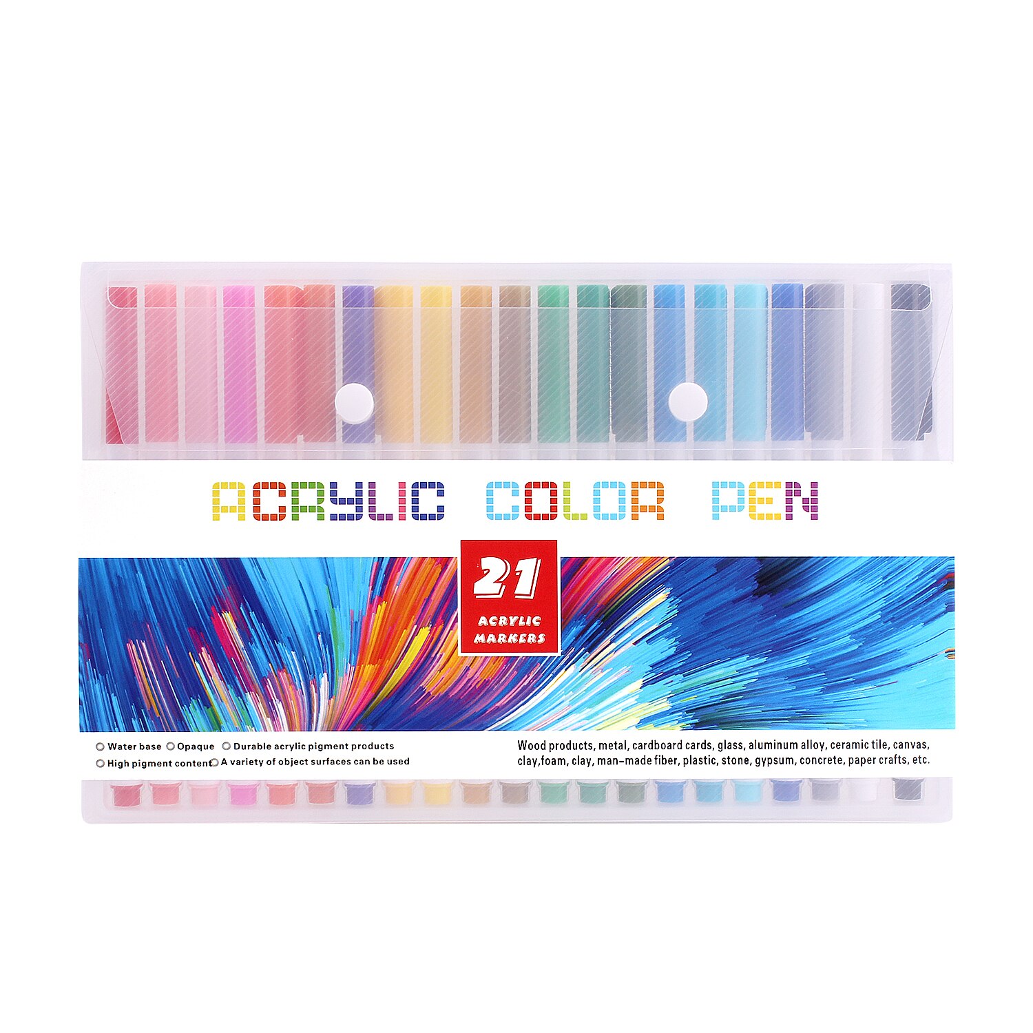 21/25 Kleur Permanente Acryl Verf Pennen Voor Rots... – Grandado