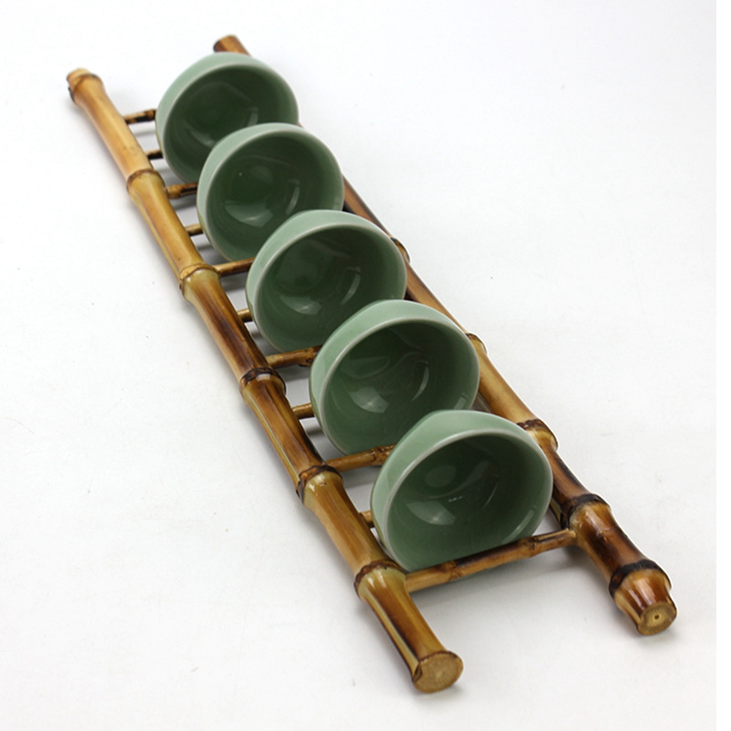 Tea Cup Holder Bamboo Cup Drying Rack Cup Storage ... – Grandado