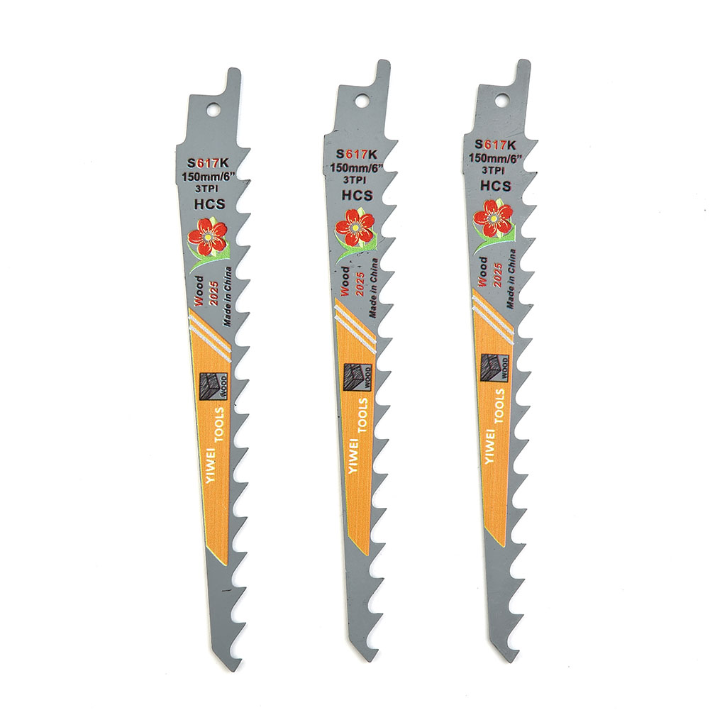 3 Stuks 150 Mm 3 Tpi Hcs Reciprozaagbladen Sabelza... – Vicedeal