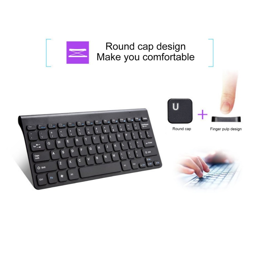 Mini Portable 2.4G Wireless Keyboard 78 Keys Ultra... – Grandado