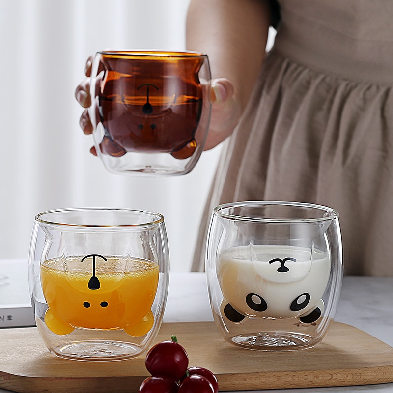 Cute Cartoon Mugs Bear Tea Coffee Cup Milk Couple Vicedeal