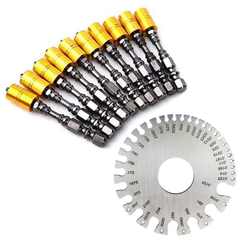 1Pcs 0-36 Round Awg Wire Gauge Thickness Ruler Gau... – Grandado