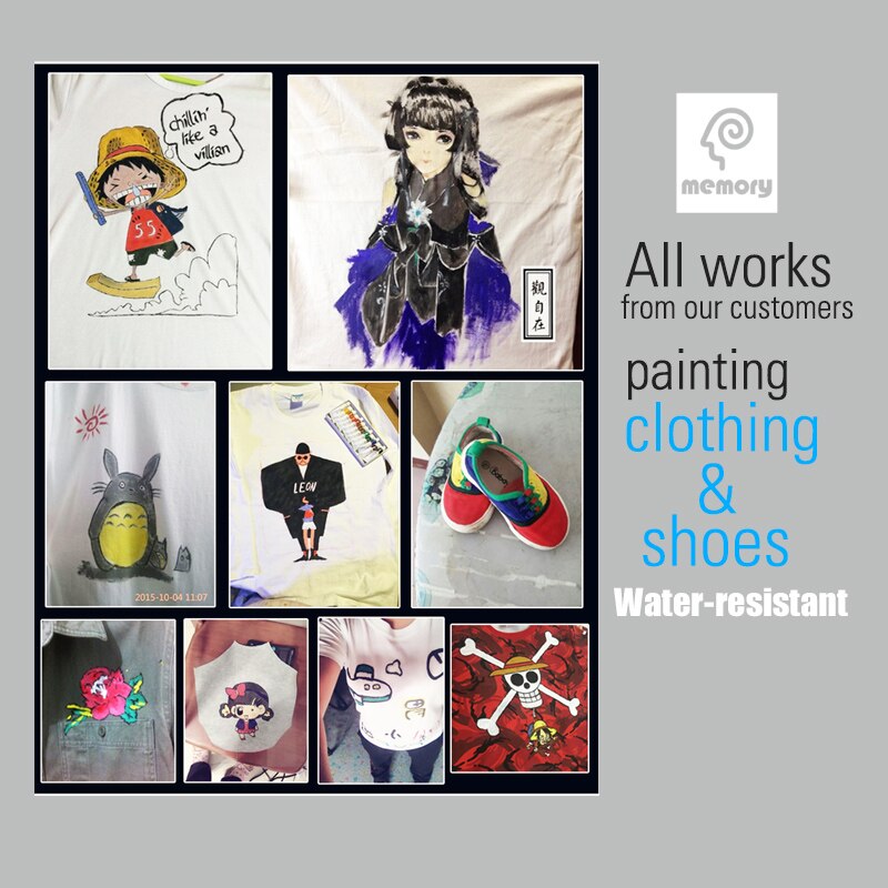 Memory Brand Textile Fabric Paint set Non Toxic Tu... – Vicedeal