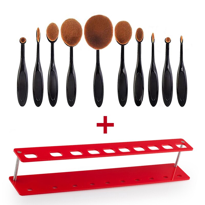 Mixed Sizes Smooth Blending Brushes Storage Rack K... – Grandado
