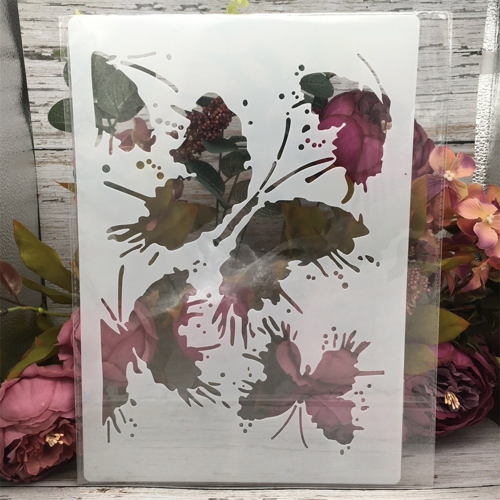 A4 29cm Butterfly Ink Spot DIY Layering Stencils W... – Vicedeal