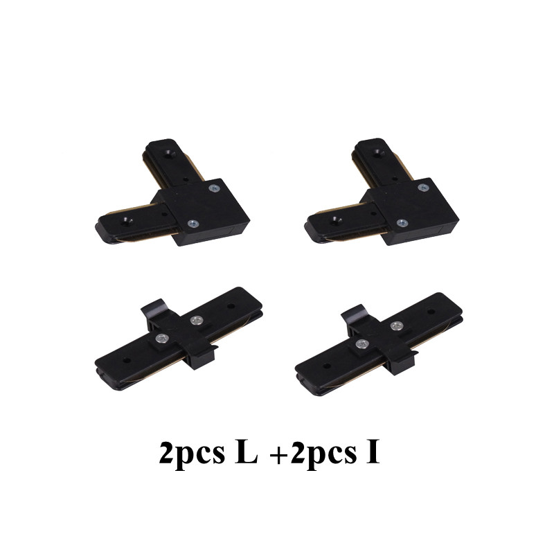 LED track light rail 0.5M 1M black white aluminum ... – Grandado