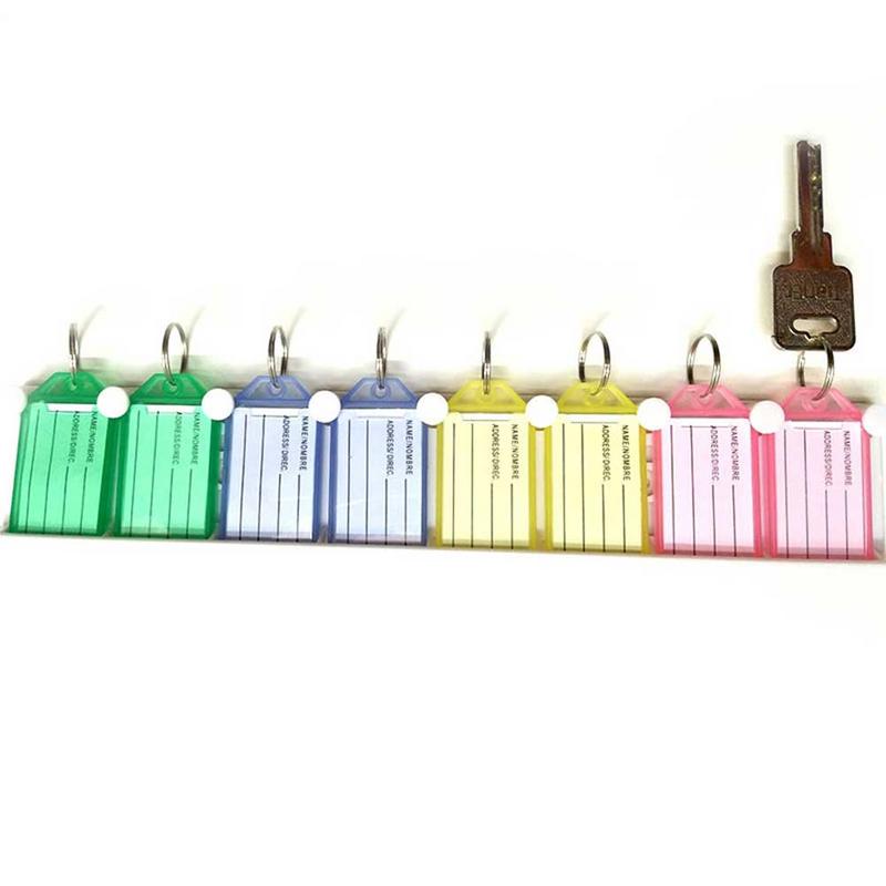 20Piece Colored Plastic Key Ring Classification Ta... – Grandado