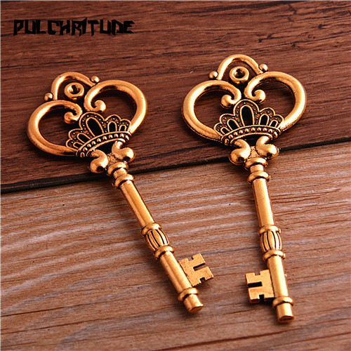 2Pcs 6 Color Metal Alloy Lovely Large Crown Key Ch... – Grandado