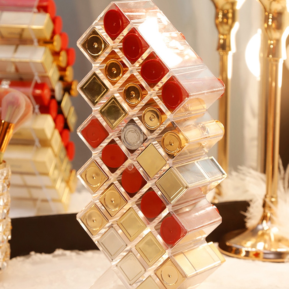 28 Grids Acrylic Lipstick Stand Holder Clear Makeu... – Vicedeal