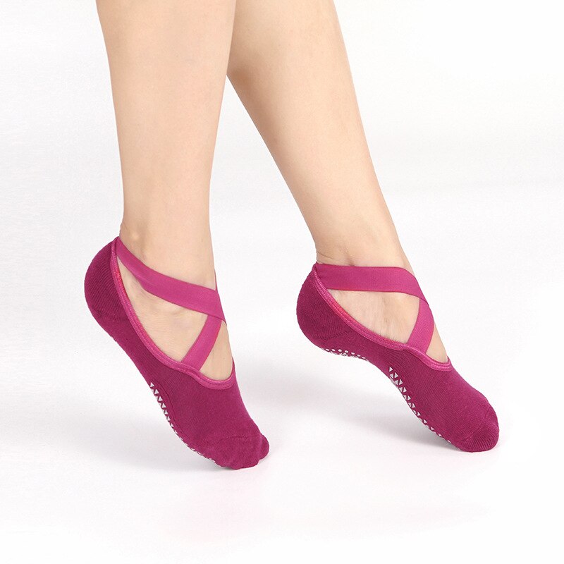 Toeless Spann Kreuz-spitze Yoga Socken Damen Beruf... – Grandado