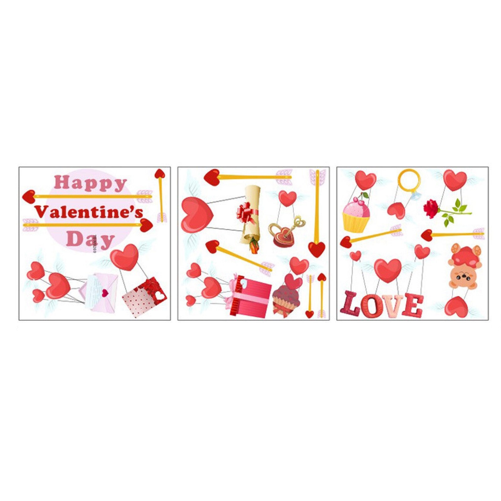 Leuke Valentijnsdag Muursticker Rose Venster Stick... – Vicedeal