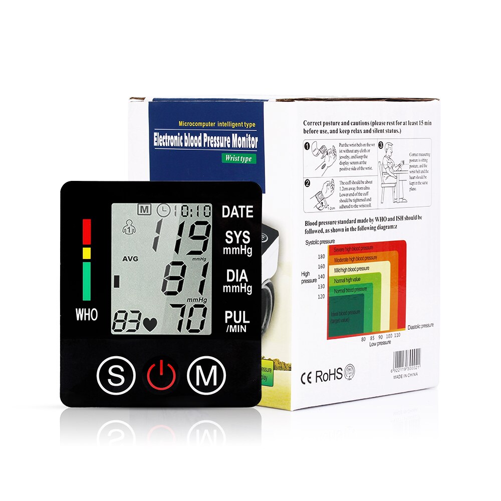 OLIECO Wrist Blood Pressure Monitor LCD digital di... – Vicedeal