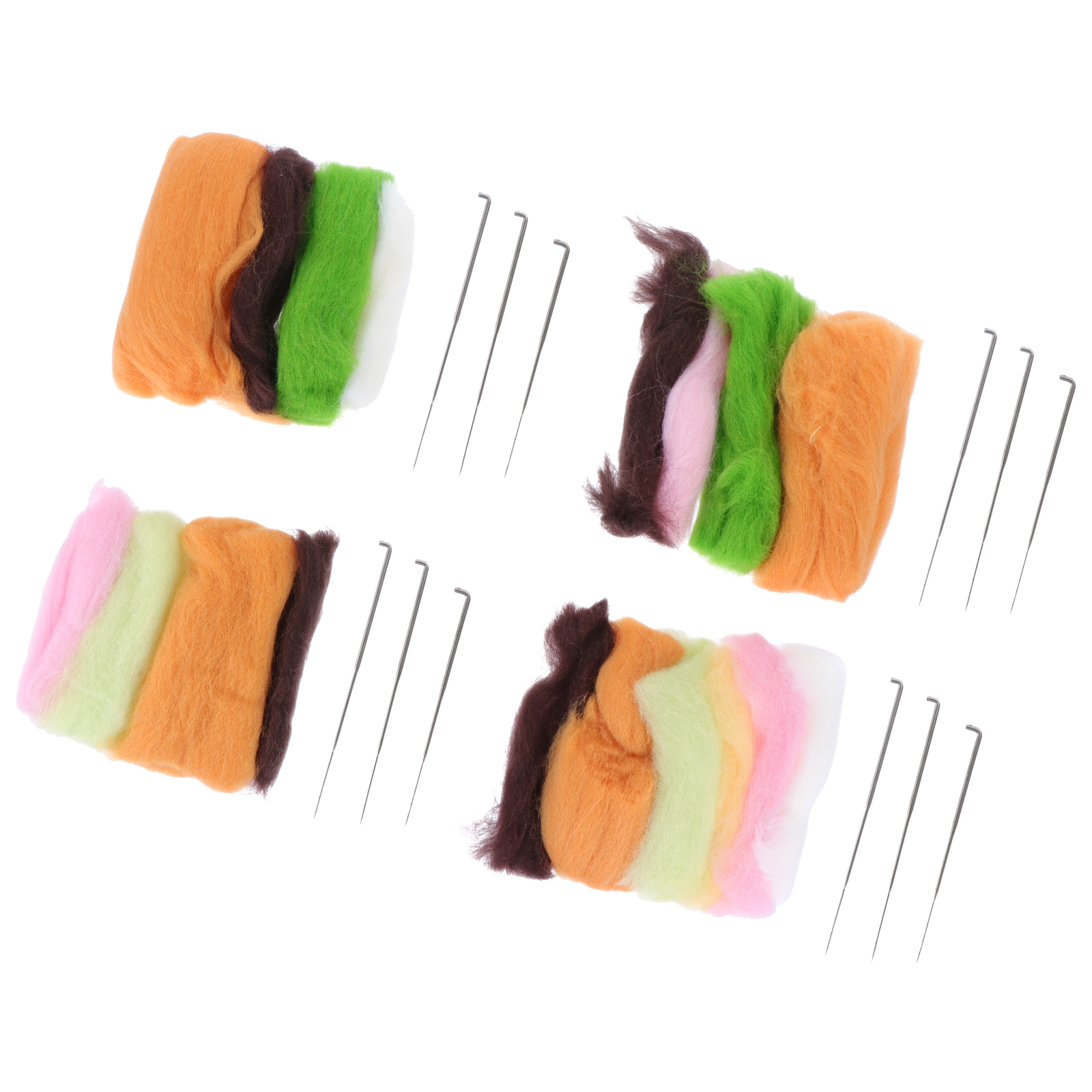 4 Sets of Needle Felting Kits DIY Wool Felting Kit... – Vicedeal