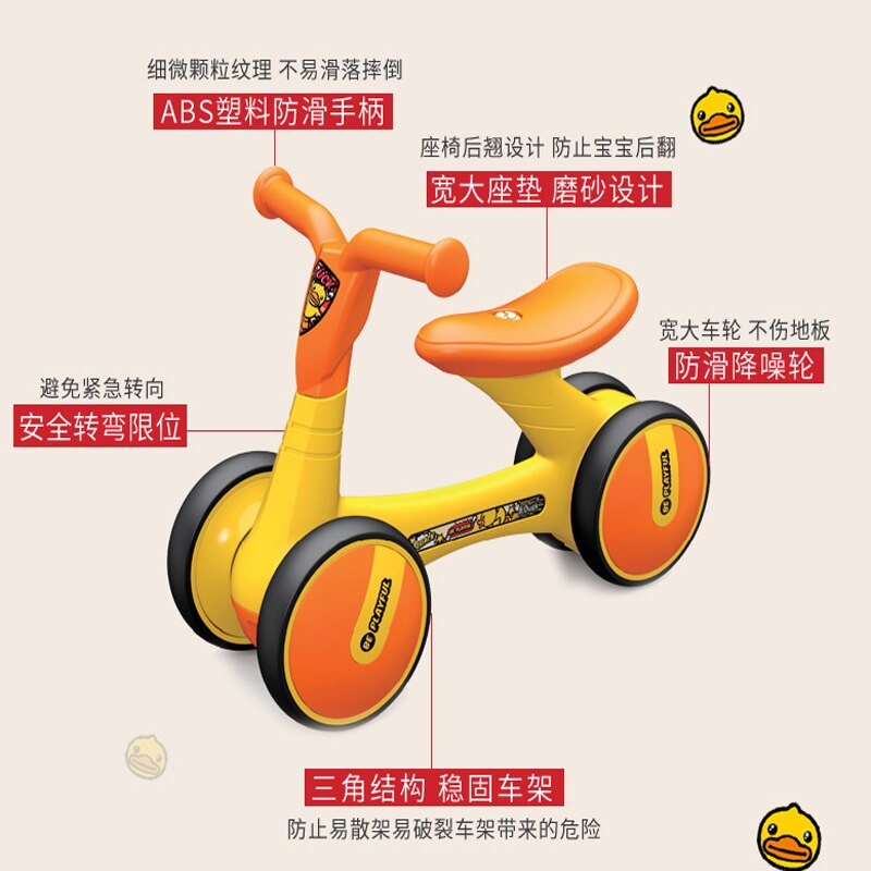 Le's B.Duck duckling balance car children's scoote... – Grandado
