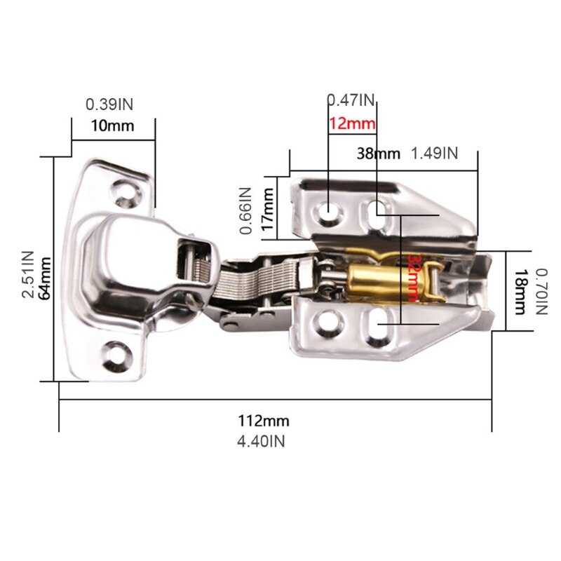 Damping Buffer Hydraulic Hinge Heavy Wardrobe Cabi... – Grandado