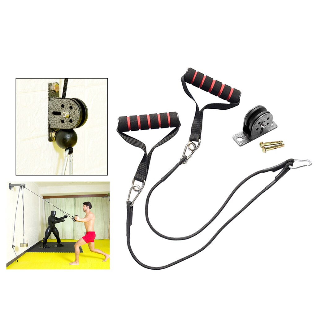 Fixed Pulley Block 661lbs Training Rope 330lbs DIY... – Vicedeal