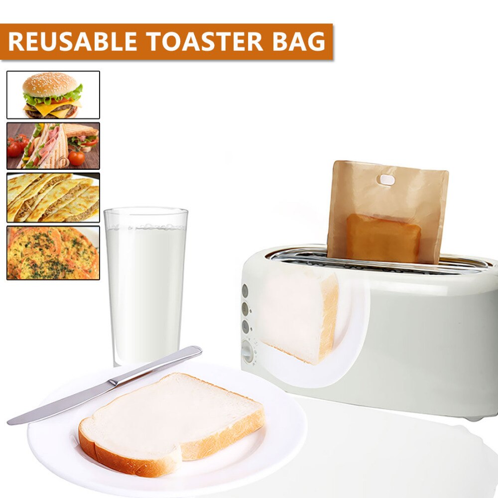 Non Stick Reusable Bread Bag Toaster Bag Grilled C... – Vicedeal