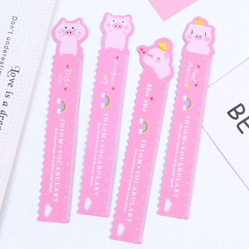 1PC Cute Cartoon Piggy Soft Straight Ruler 15cm Be... – Vicedeal
