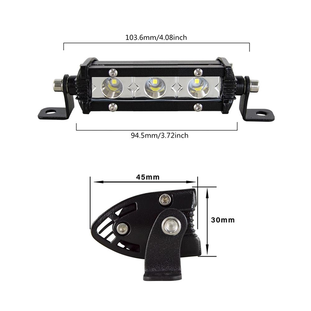 Mini lampe de travail pour voiture SUV 15W 4 "Slim... – Grandado