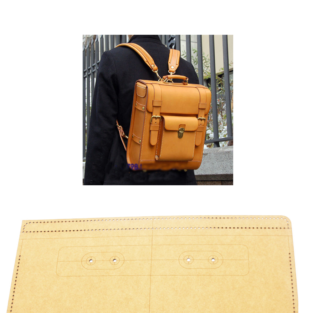 DIY leather craft backpack 500gsm kraft paper sewi... – Vicedeal