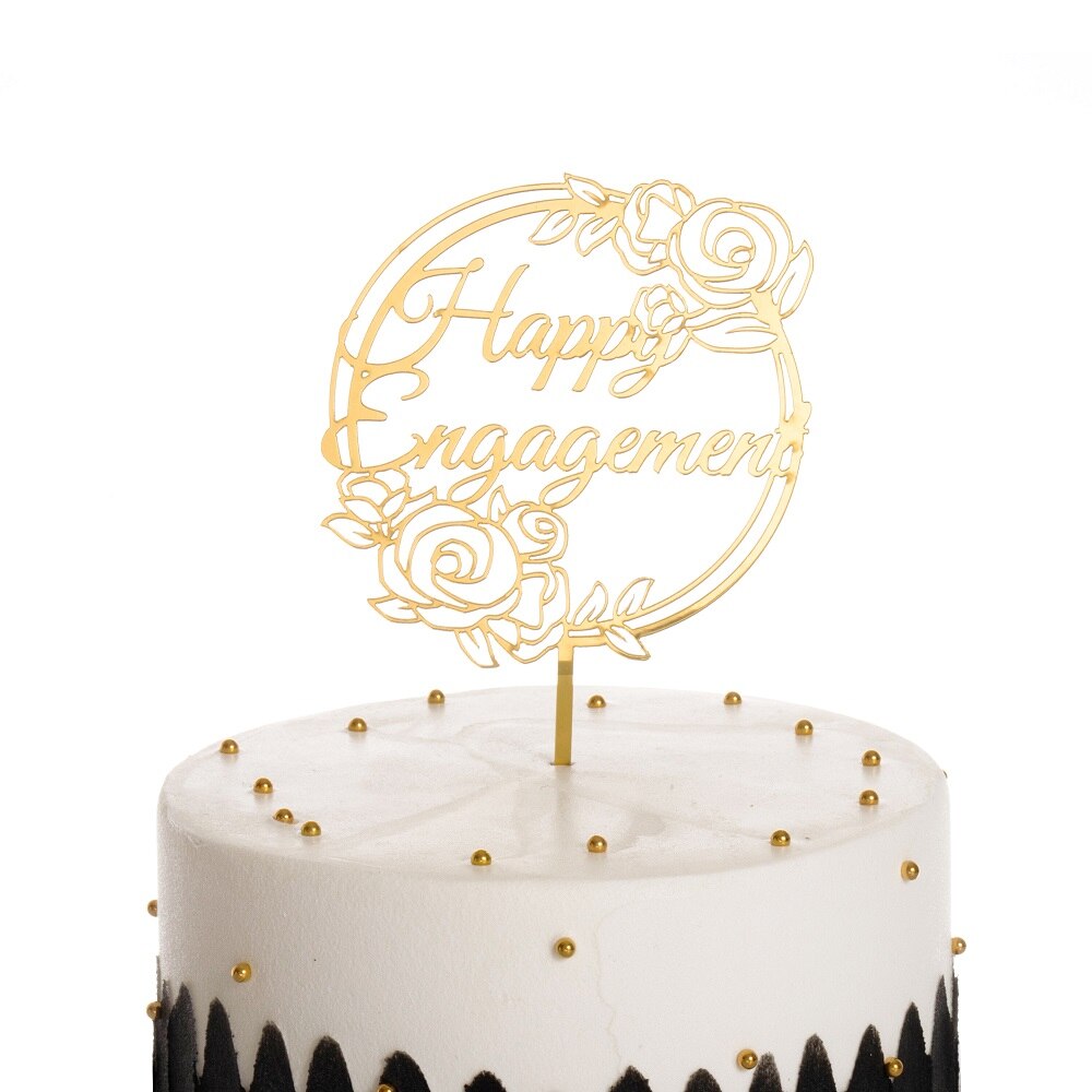 】acrylic Wedding Cake Topper Mr & Mrs Happy We... – Vicedeal