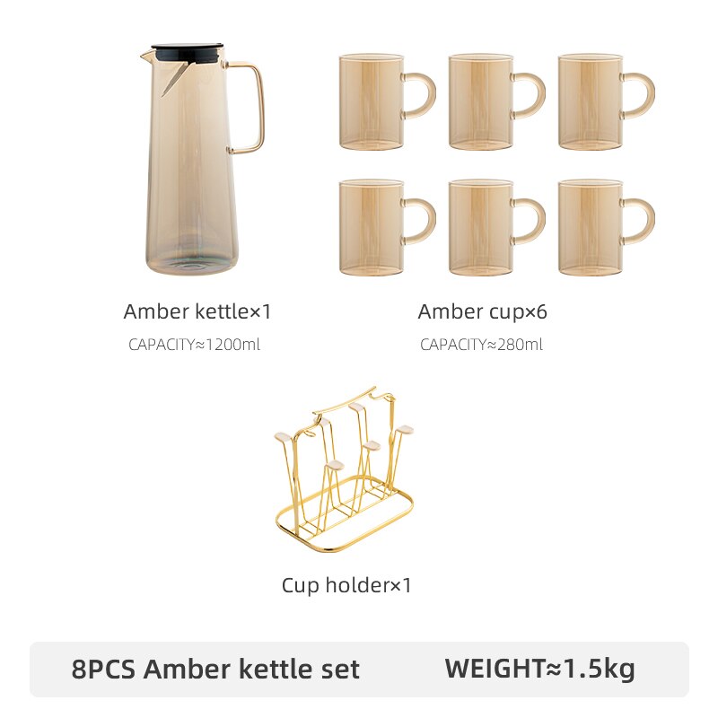 OSBORN Ins Style Glass Water Kettles Cup Tea Sets ... – Vicedeal