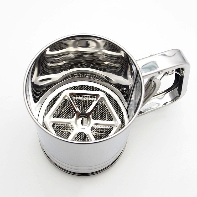 Baking flour hand fine mesh filter screen double c... – Grandado