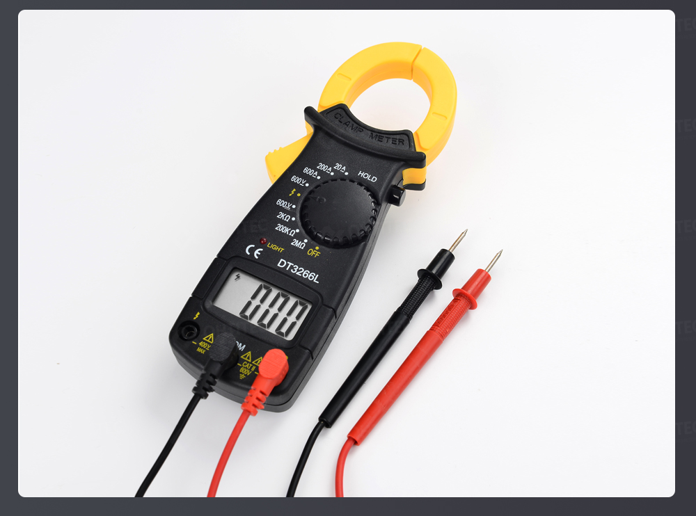 QHTITEC Digital Clamp Meter 600A Current Meter DT3... – Grandado