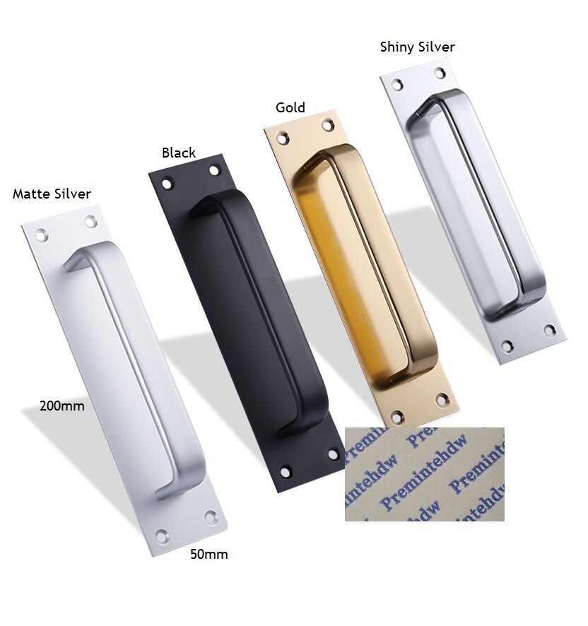 Aluminum Alloy Face Mount Door Pull Push Plate Sil... – Grandado