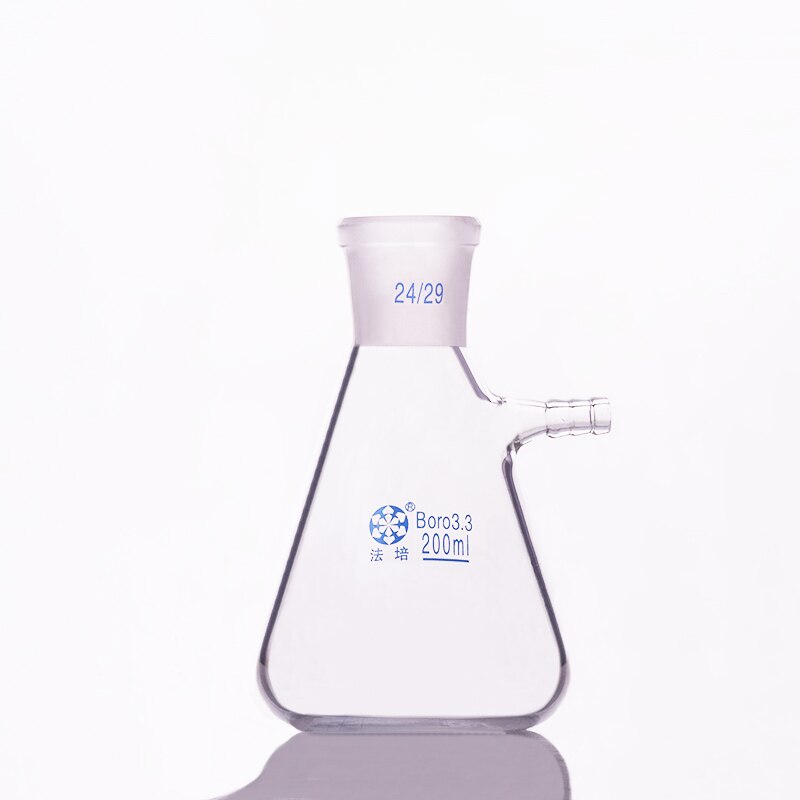 Filtering kolf met side tubulature, Capaciteit 200... – Vicedeal