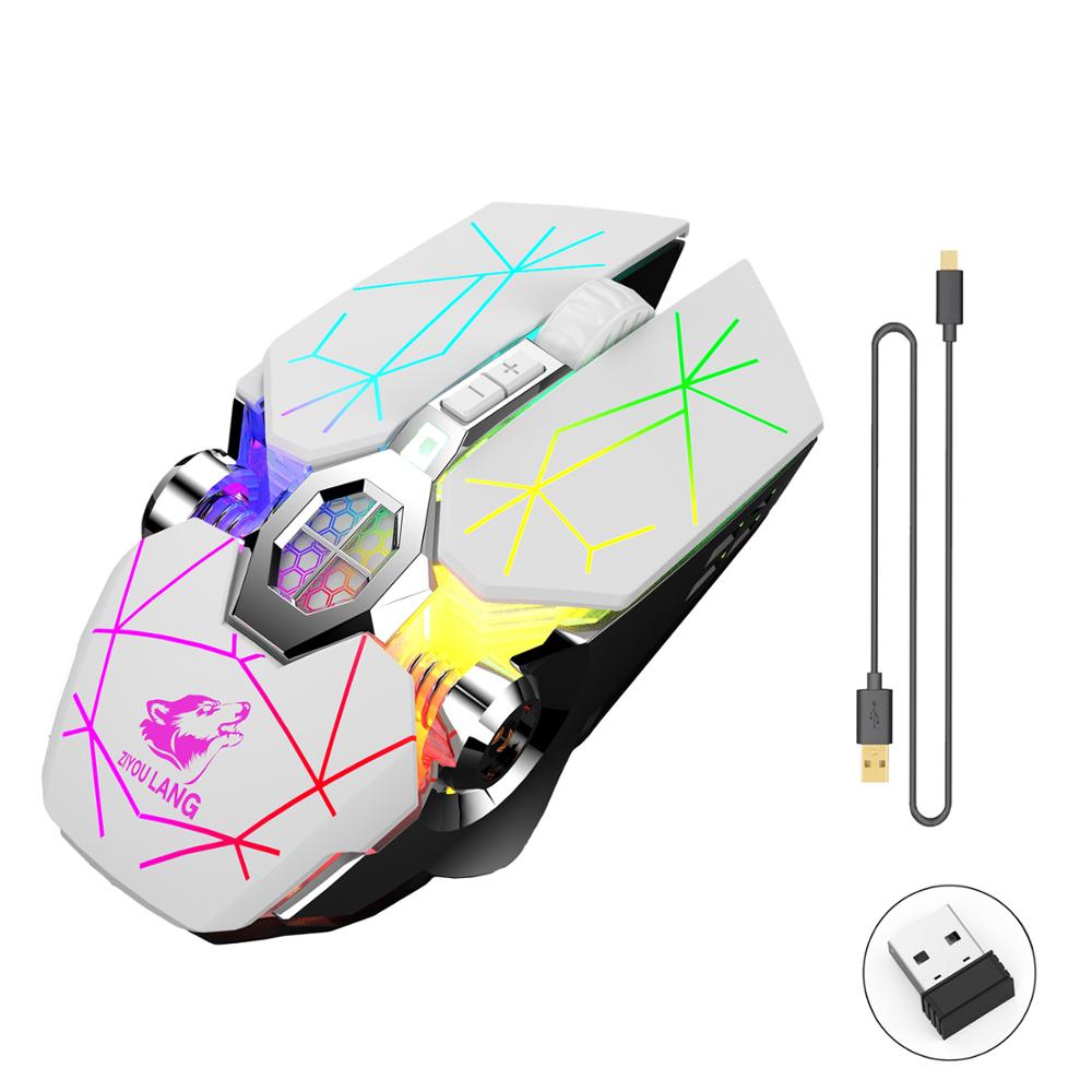 Zienstar Wireless Gaming Mouse Rechargeable Silent... – Vicedeal
