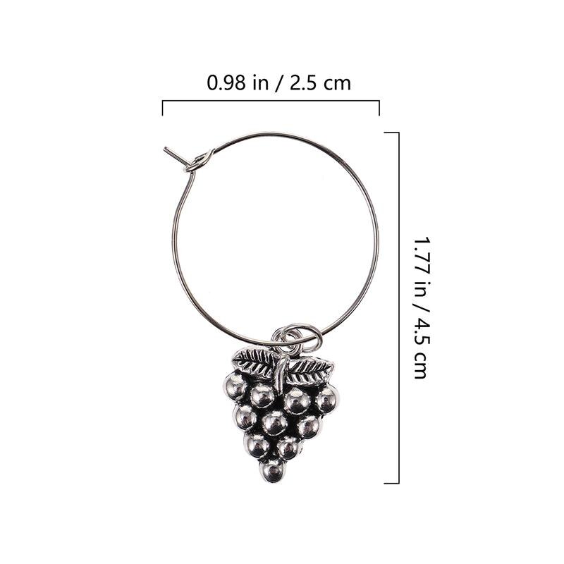 6 stk hawaii stil vin kop ringe vin glas identifik... – Grandado