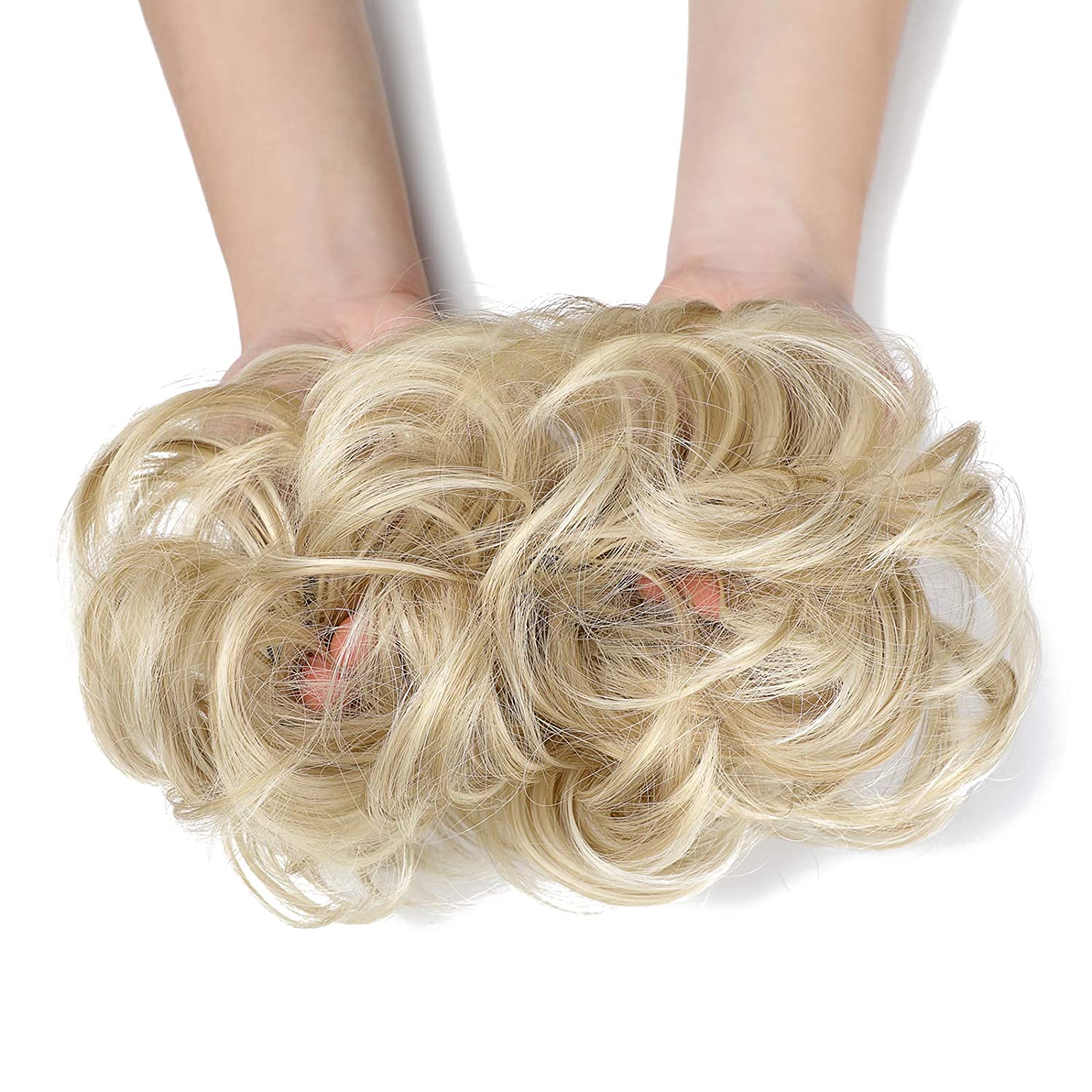 Lockige Chignon Haarteil Synthetische Zerzaust Änd... – Grandado