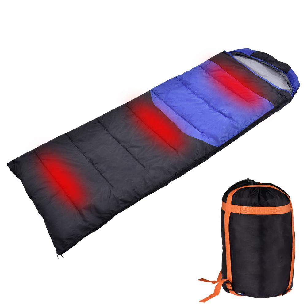Camping Heating Sleeping Bag Down Cotton USB Heati... – Grandado