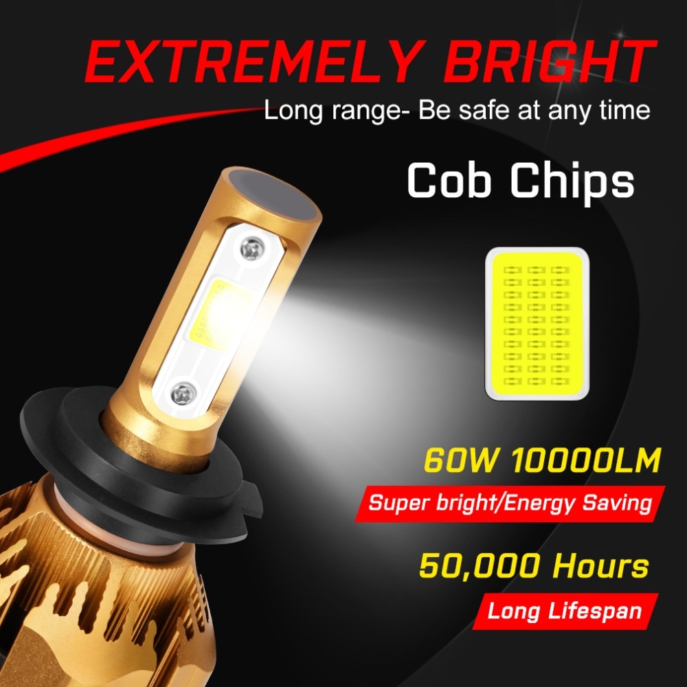 LED Auto Scheinwerfer Lampen H1 H3 H4 LED H7 H11 H... – Vicedeal