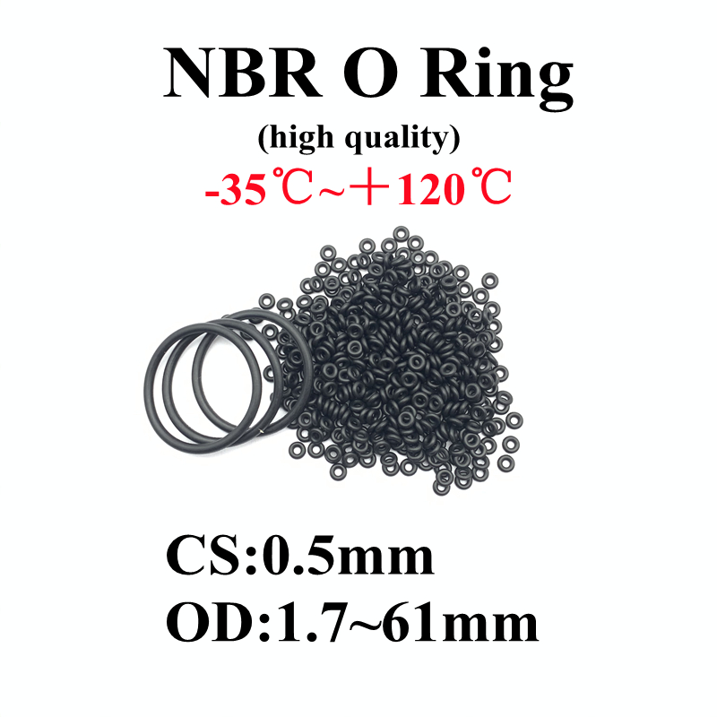 20 st. o-ringspackning cs0.5mm od 1.7 ~ 61mm nbr ... – Vicedeal